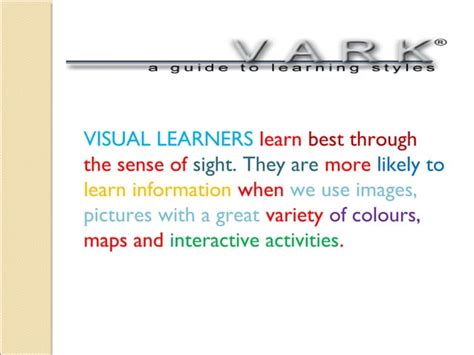 Learning Style Vark PPT