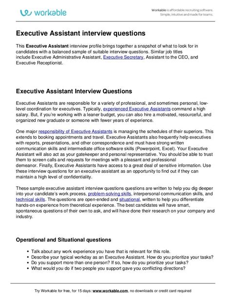 Sample Questions For Office Assistant Interview At Amelia Woodhouse Blog
