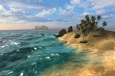 ocean made with shader graph and gerstner waves includes floating boat