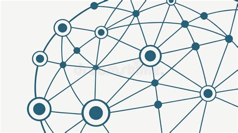 Abstract Network Diagram Global Connectivity Data Flow Vector Design Generative Ai Stock