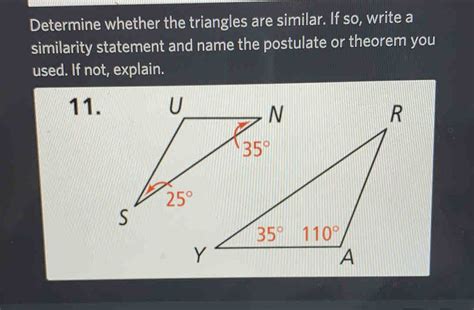 Solved Determine Whether The Triangles Are Similar If So Write A