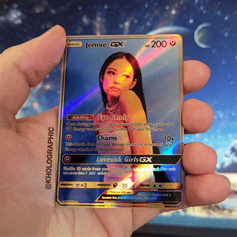 I Made Jennie Gold Gx Holographic Pokémon Cards Looks Soo Pretty🙆‍♀
