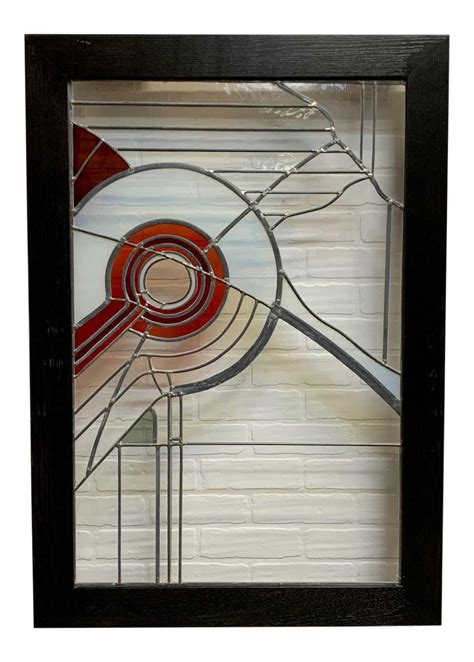 Abstract Leaded Glass Window Modern Stained Glass Panels