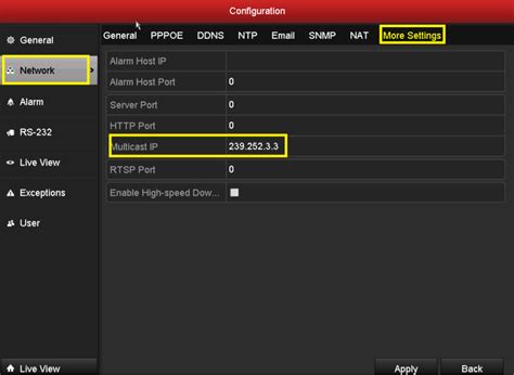 how to configure multicast on hikvision dvr or nvr