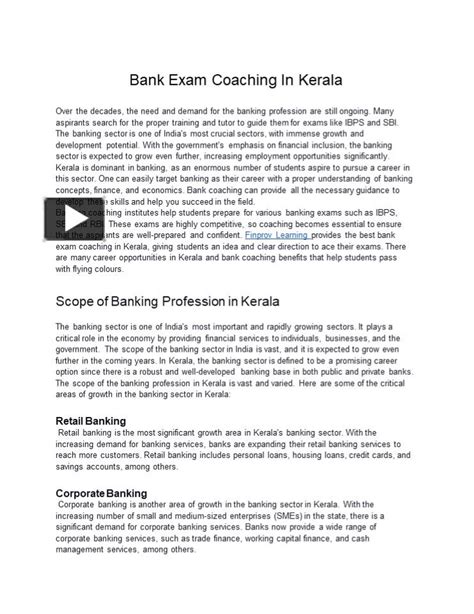 Ppt Bank Coaching Center In Kochi Powerpoint Presentation Free To