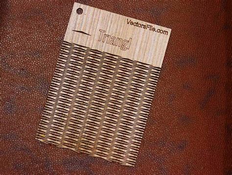 Laser Cut Triangle Living Hinges Pattern Design Mdf 3mm Vector File Vectors File