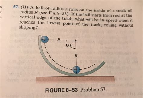 Solved 57 Ii A Ball Of Radius R Rolls On The Inside Of A