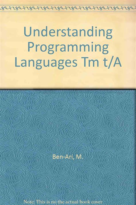 Amazon Understanding Programming Languages Ben Ari M Software