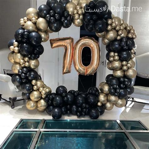 خرید بادکنک آرایی تولد رنگ مشکی طلایی تضمین قیمت و کیفیت