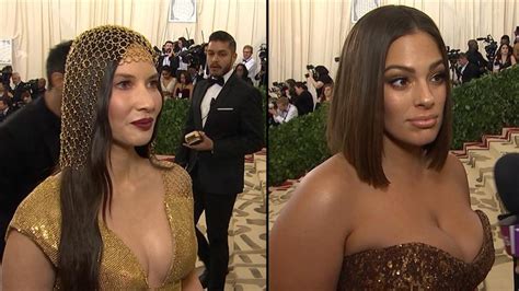 Met Gala 2018 Olivia Munn And Ashley Graham On Their Stunning Metallic