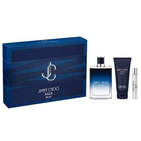 Jimmy Choo Man Blue 100ml Edt 3 Piece T Set — Perfume Nz