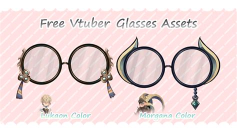Bayonetta Origins Inspired Glasses Set 2 Momoshi Live2d Riggers Ko