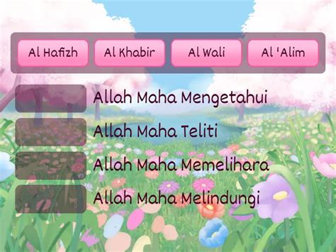 Asmaul Husna Kelas 2 Match Up