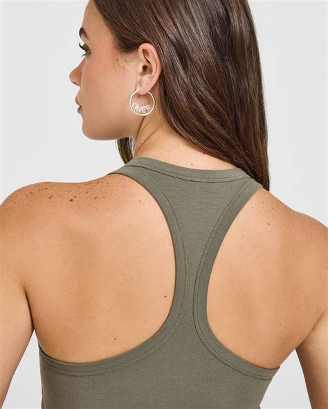 Cotton Fitted Mid Vest In Alpine Green Oner Active