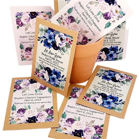 Custom Flower Seed Packets Wedding Best Flower Site
