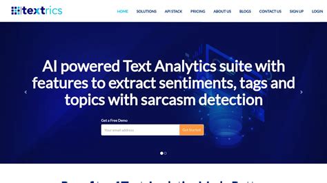 Textrics Ai Powered Text Analytics Suite With Features To Extract