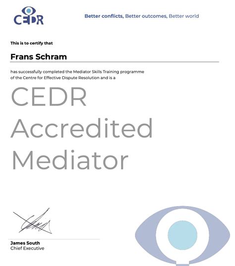 Mediation Cedr Frans Schram 14 Comments
