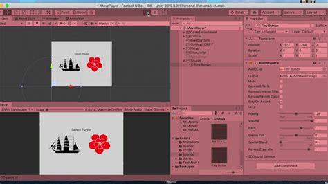 Unity Play Sound On Click Button No Scripting Youtube