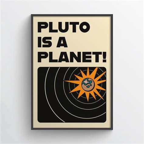Pluto Poster By Adela Madej Wall Being