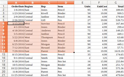 basics of find replace in libreoffice calc