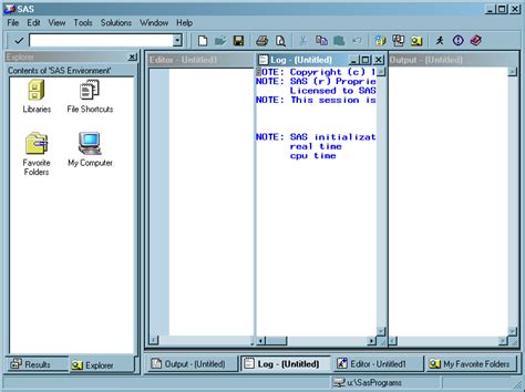 Interacting With SAS Under Windows Customizing Your SAS Session