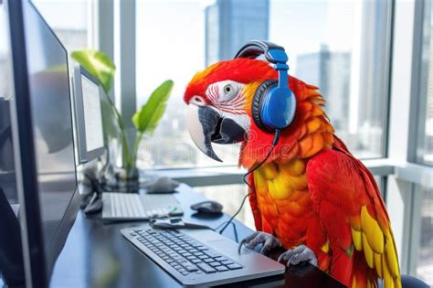 parrot computer stock illustrations 750 parrot computer stock