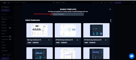 Searching Templates In Windframe