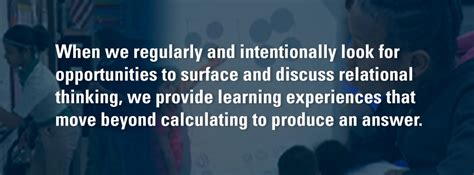 Relational Thinking In Mathematics Classrooms Numeric And Algebraic Reasoning Bridges To Learning