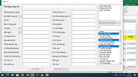 Tạo Dự đoán Nhập Trong Combobox Bằng Userform Springo Excel Online