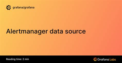 Alertmanager Data Source Grafana Documentation