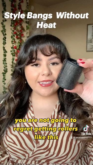 Style Bangs Without Heat DIY Hair Rollers