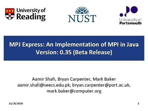 Mpj Express An Implementation Of Mpi In Java