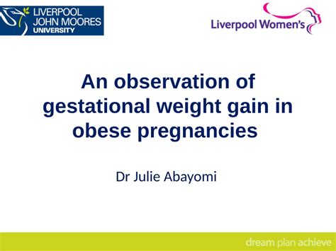 Pdf An Observation Of Gestational Weight Gain In Obese Pregnancies