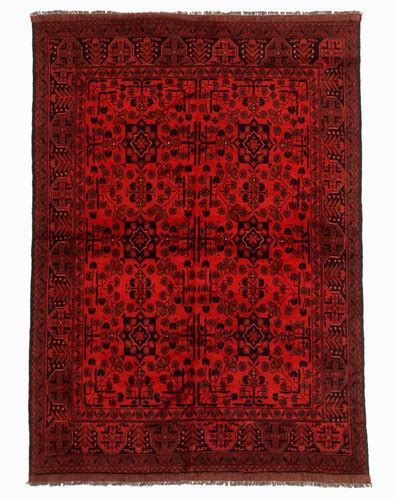 Traditional Hand Knotted Geometric Area Rug 49 X 66 Oriental Wool