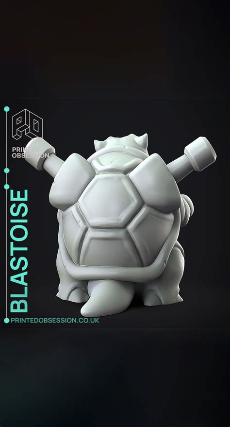 Blastoise Pokemon Fan Art 3d Model By Printedobsession On Thangs