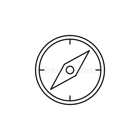 Gps Map Navigation Direction Thin Line Icon Vector Illustration Logo Template Suitable For