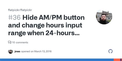 Hide AM PM Button And Change Hours Input Range When 24 Hours Time