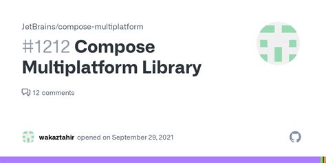 Compose Multiplatform Library · Issue 1212 · Jetbrainscompose Multiplatform · Github