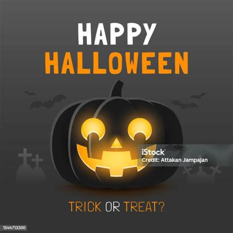 해피 할로윈 포스터 템플릿 또는 배너 템플릿 해피 할로윈 트릭 또는 파티 초대장 배경 으스스한 호박 벡터 그림 10월에 대한