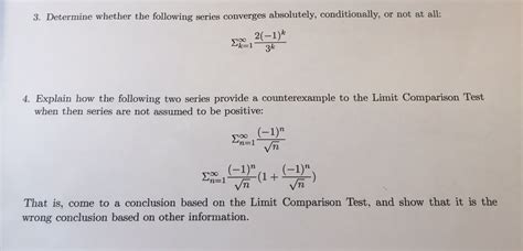 Solved Determine Whether The Following Series Converges