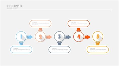 숫자와 5개의 옵션 또는 단계가 있는 인포그래픽 디자인 가는 선 벡터 프리미엄 벡터