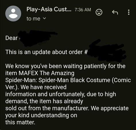 Playasia Cancelled My Symbiote Spider Man R Mafex