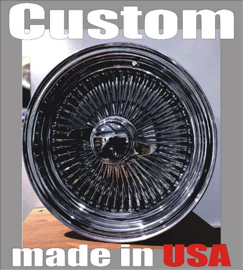 Lowriders 13 X 7 Classic Mini 100 X Spokes Custom Made Chrome Wire Mag