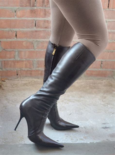 High Heels Photos In 2025 Thigh High Boots Heels Leather High Heel