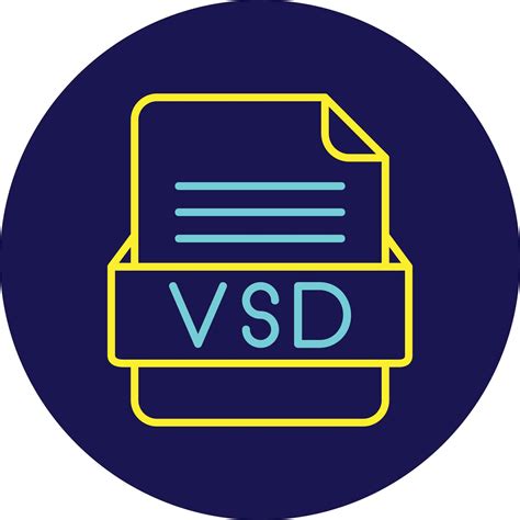 Vsd File Format Vector Icon 29925463 Vector Art At Vecteezy