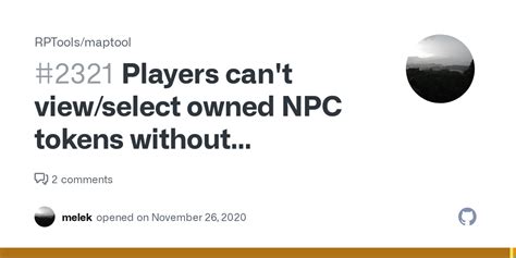 Players Can T View Select Owned NPC Tokens Without Individual Views