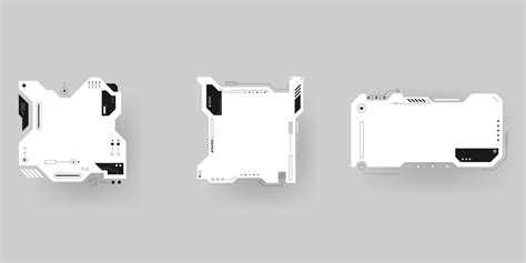 Futuristic Interface Ui Elements Futuristic Hud Elements Hud Interface Set Illustration