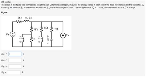 Solved Points The Circuit In The Figure Was Connected A Chegg Com