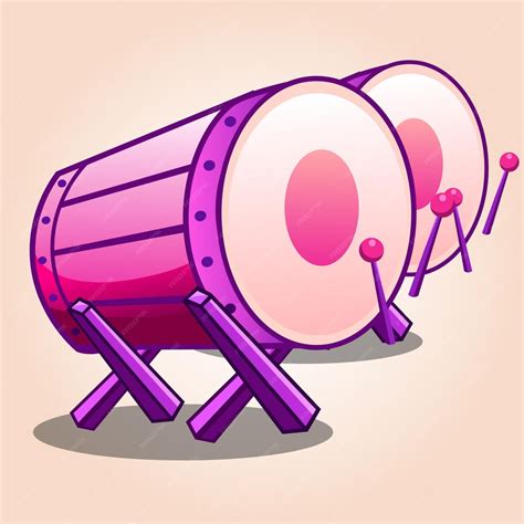 Premium Vector Islamic Beduk Cartoon Illustration Vector