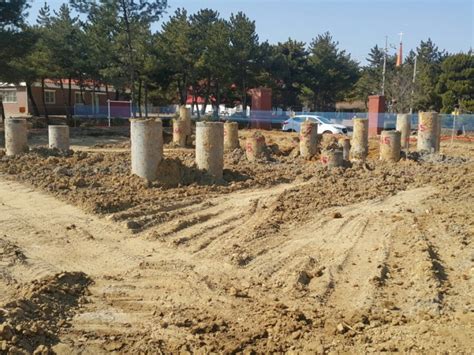 콘크리트파일phc파일 기초 시공후 기초연결하기~ 네이버 블로그